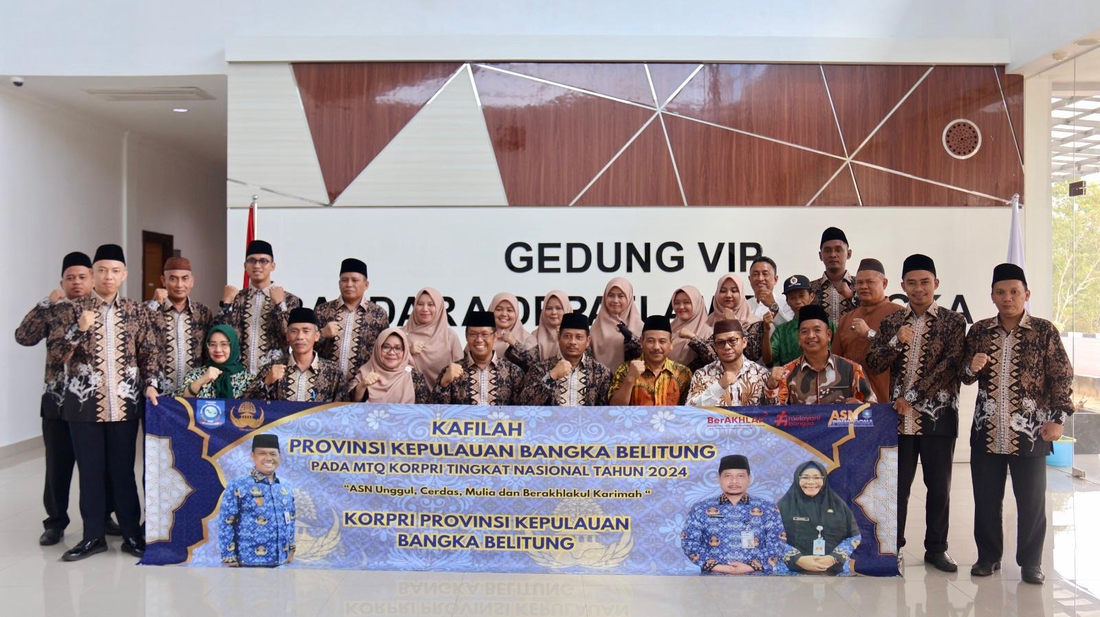 Siap Bertanding di Ajang Nasional, Kafilah MTQ KORPRI Babel Jalankan Amanah Bernilai Ibadah